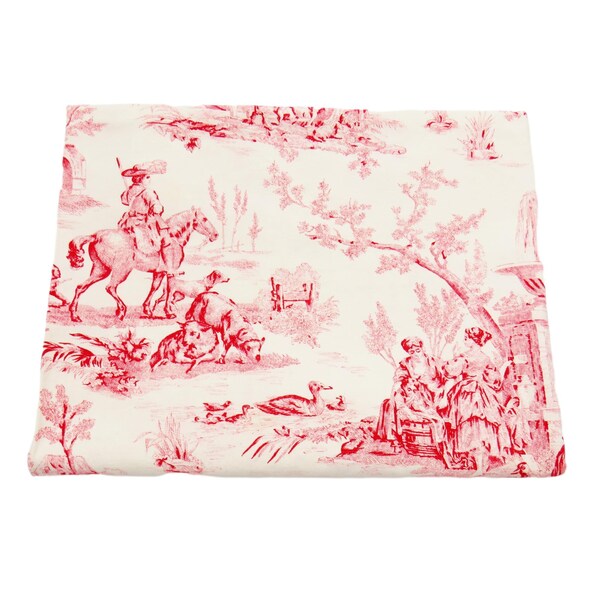 Red Toile Fabric - Etsy