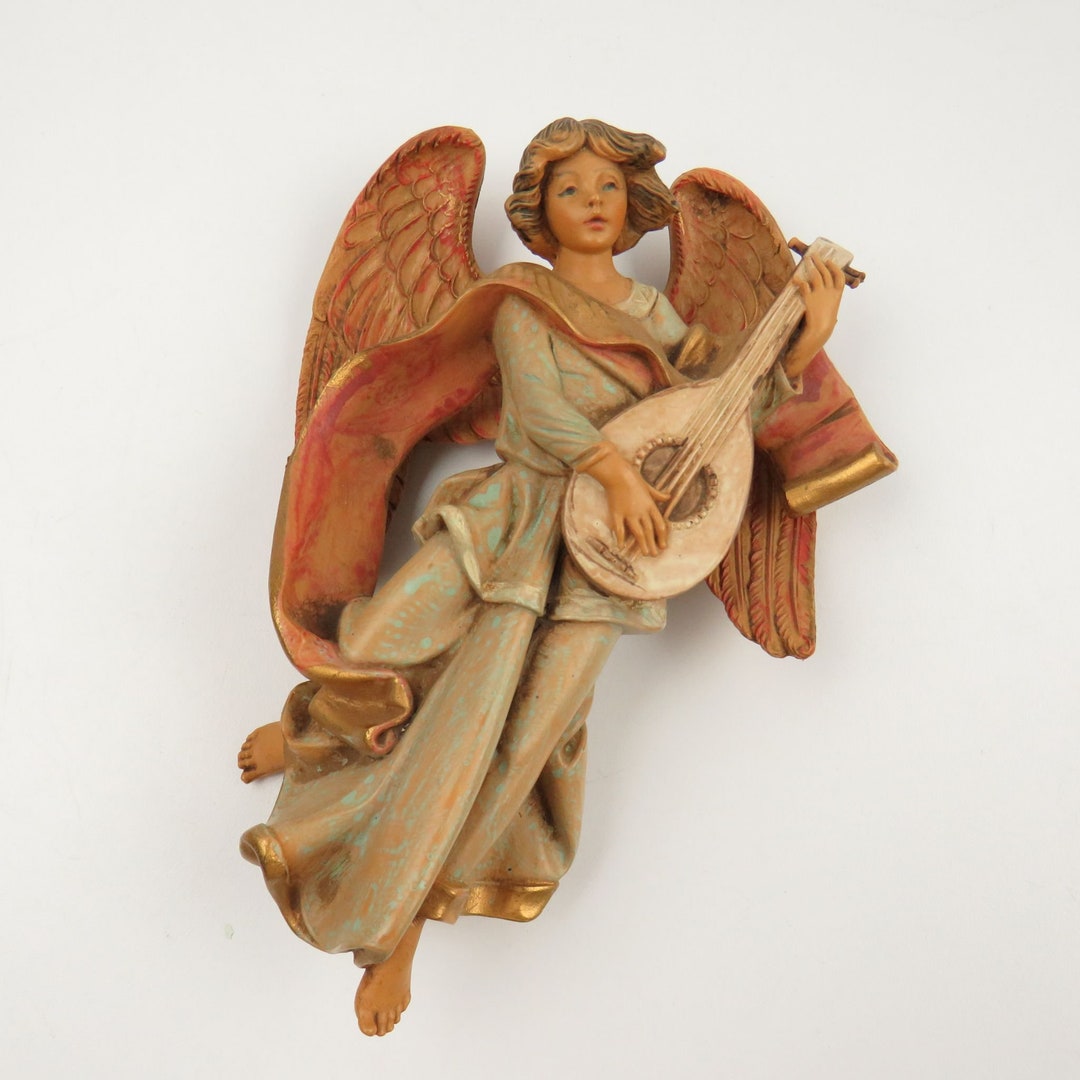 MCM 1960's Simonetti Wall Hanging Flying Angel Playing Sitar Guitar ...
