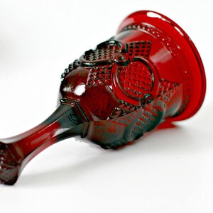 Vintage Ruby Red Glass Bell by 1876 Cape Cod Avon Collection Cranberry ...