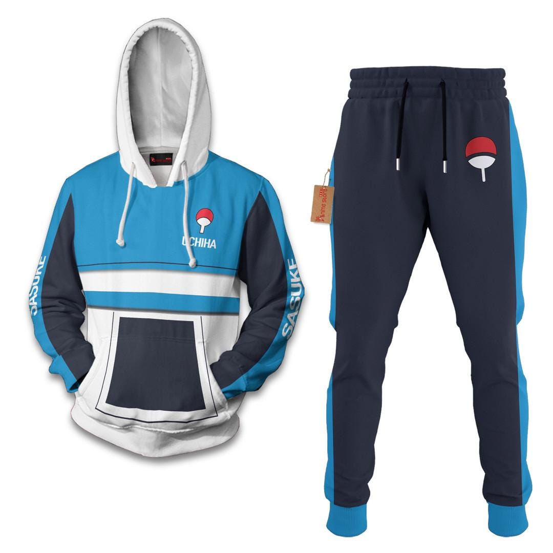 Sasuke Hoodie and Jogger Set Anime Clothes - Etsy