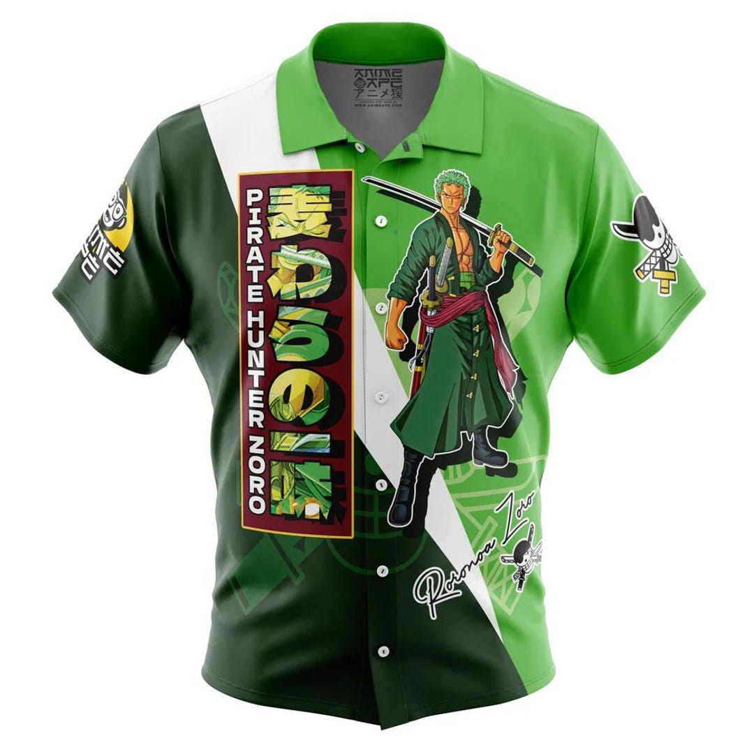 Roronoa Zoro V2 Button up Hawaiian Shirt - Etsy