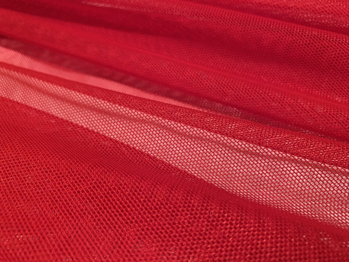 60 Red Power Mesh Fabric by the Yard 80 Poly 20 | Etsy