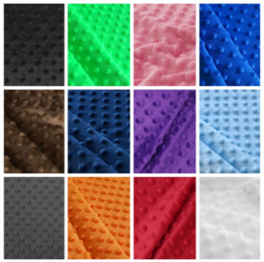 58/60" Minky Dot Fabric by the Yard - Various Colors - Etsy