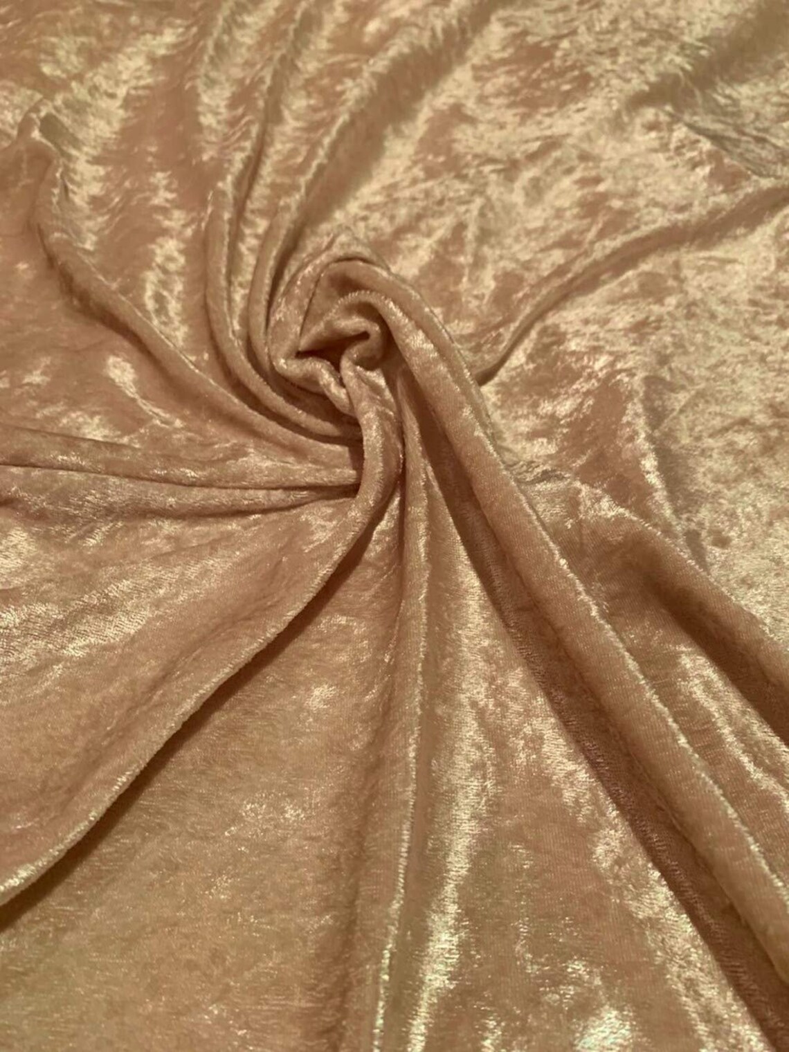 58 Tan Stretch Velvet Fabric by the Yard Machine - Etsy