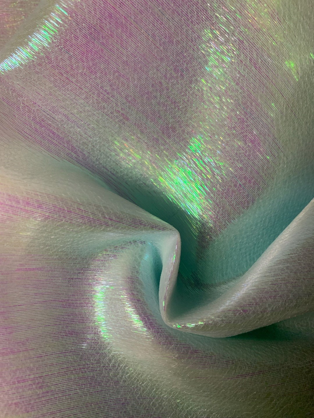 Turquoise Iridescent Organza Fabric 54" - Sold by the Yard - Etsy