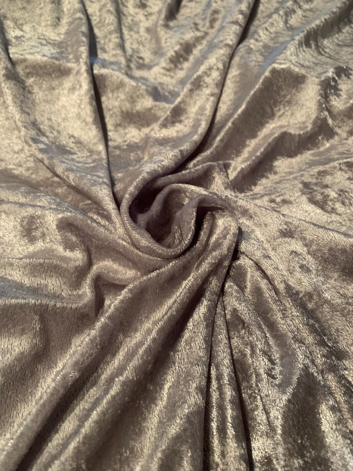 58 Silver Stretch Velvet Fabric by the Yard Machine - Etsy