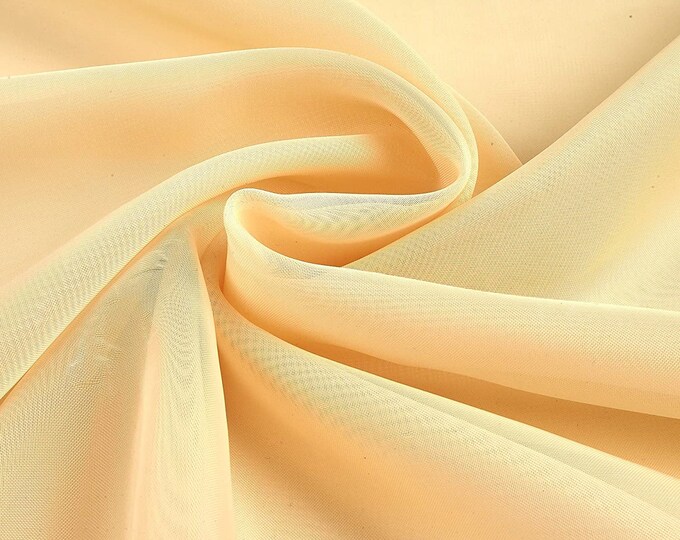 Silver Sheer Voile Fabric 118 Wide Curtain Drapery and Apparel per Yard ...