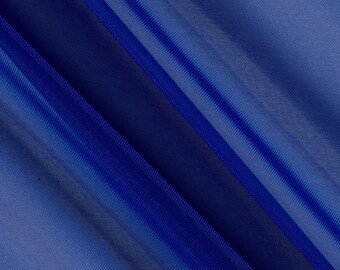 Navy Crushed Sheer Voile Fabric 110 Wide Curtain Drapery and Apparel ...