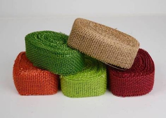 10 Yards 1.5 Burlap Ribbon Assorted Colors 5 Pack - Etsy