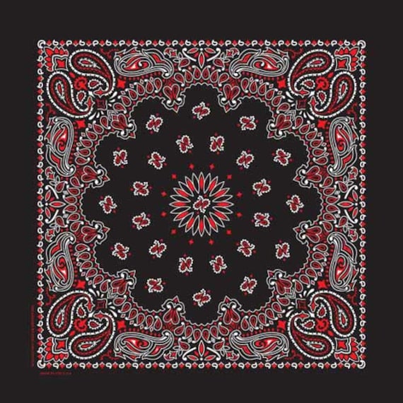 Red And Black Paisley Pattern