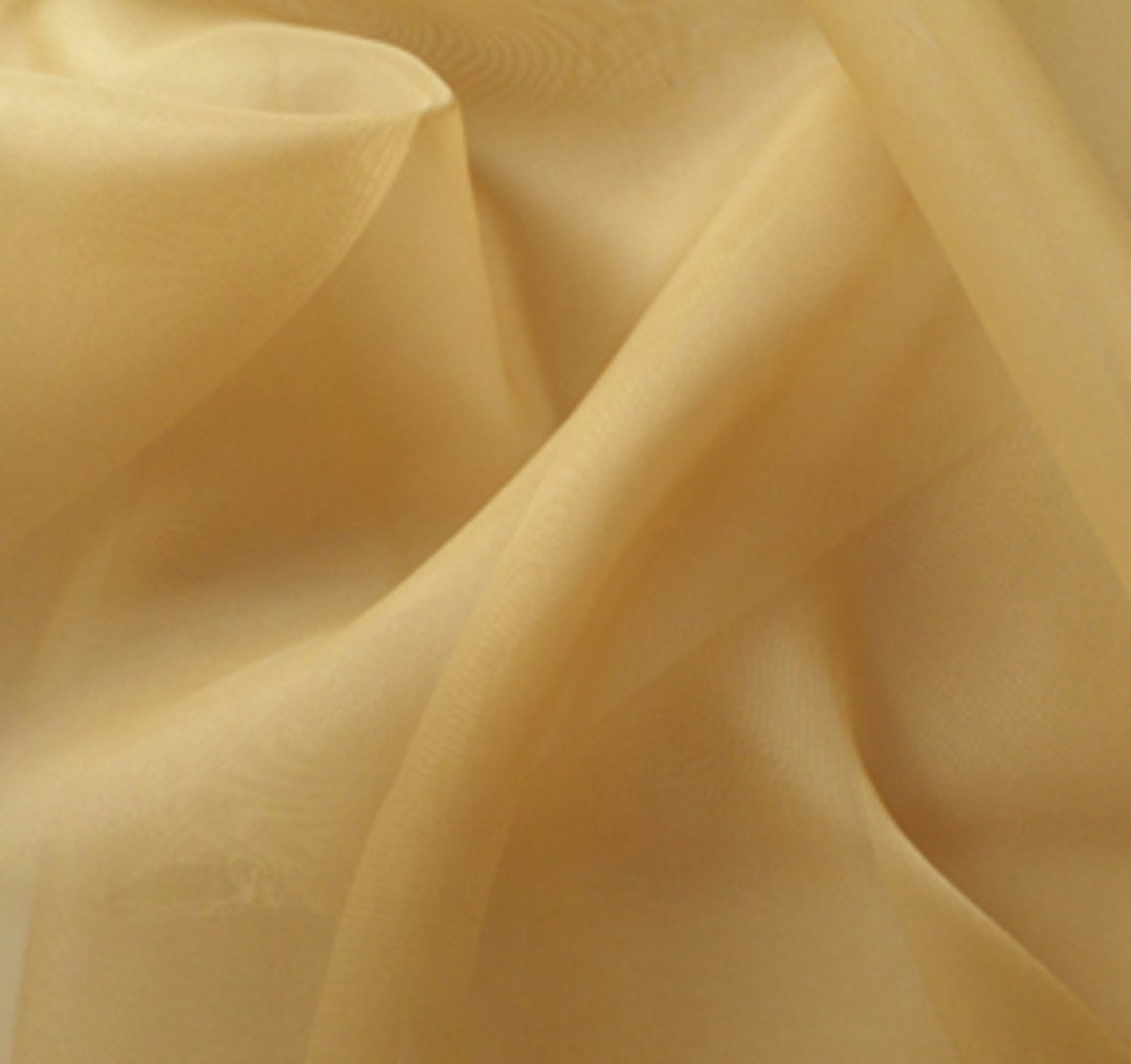 Victorian Gold Voile Fabric 118 Wide by the Yard 100% Polyester - Etsy