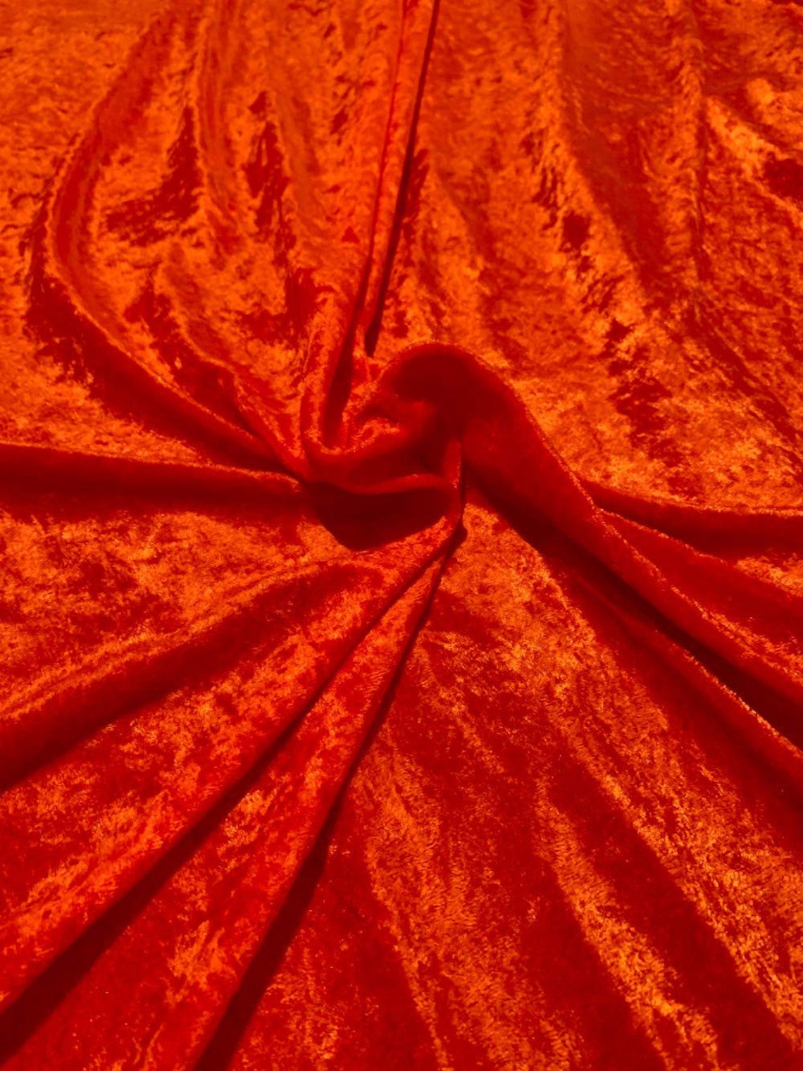 58 Orange Stretch Velvet Fabric by the Yard Machine Washable - Etsy