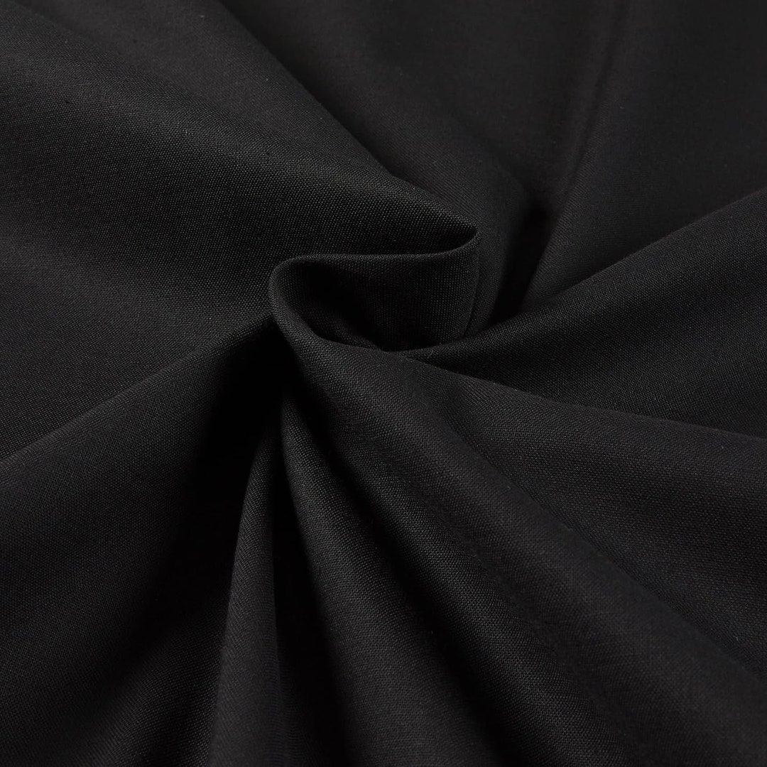 45" Black Muslin Fabric - by the Yard 100% Cotton - Etsy