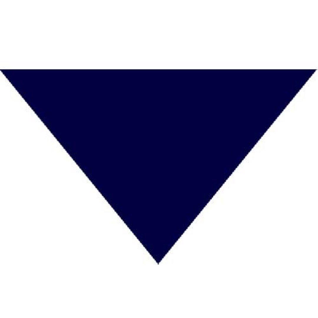 Navy Triangle Bandanas - 22" X 22" X 30" - 12 Pack 100% Cotton - Etsy