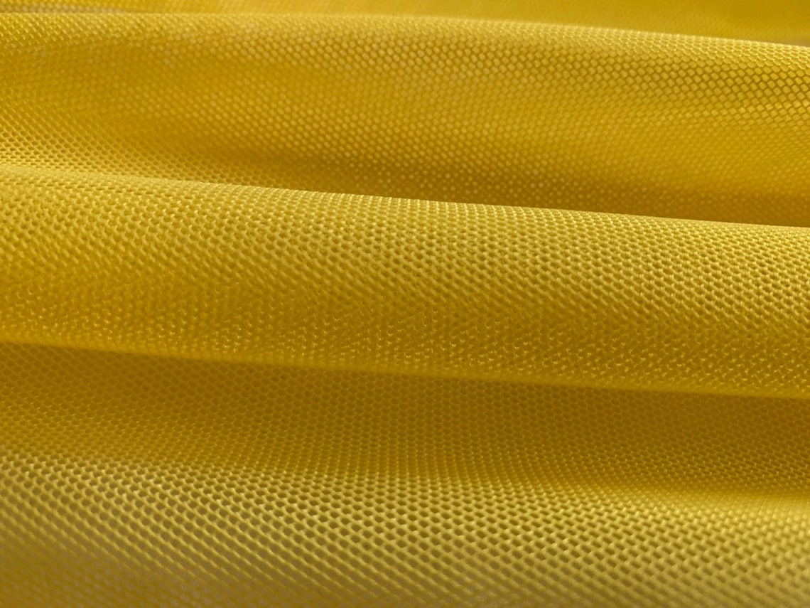 60 Yellow Power Mesh Fabric By The Yard 80 Poly 20 | Etsy