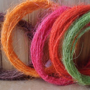Wired Sisal Twine 10 Meter Length - Choose Your Color - Etsy