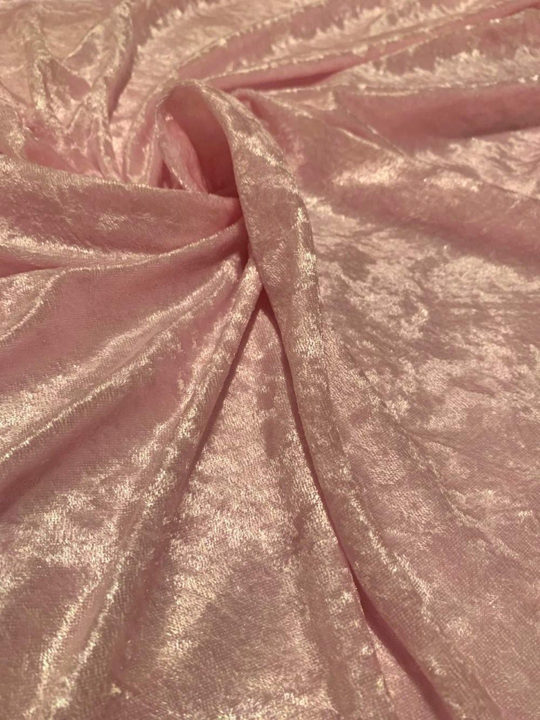 58 Pink Stretch Velvet Fabric by the Yard Machine - Etsy