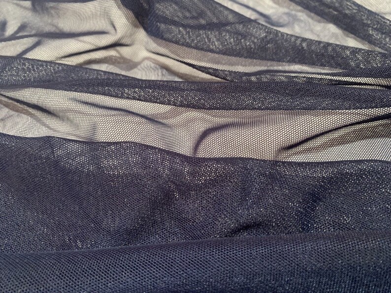 60 Navy Power Mesh Fabric by the Yard 80 Poly 20 Spandex - Etsy