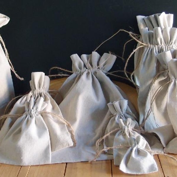 Linen Drawstring Bag - Etsy