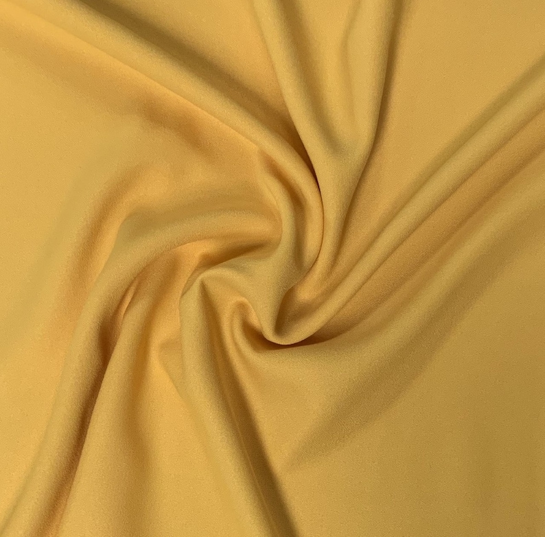 Gold Crepe Fabric 60 by the Yard - Etsy