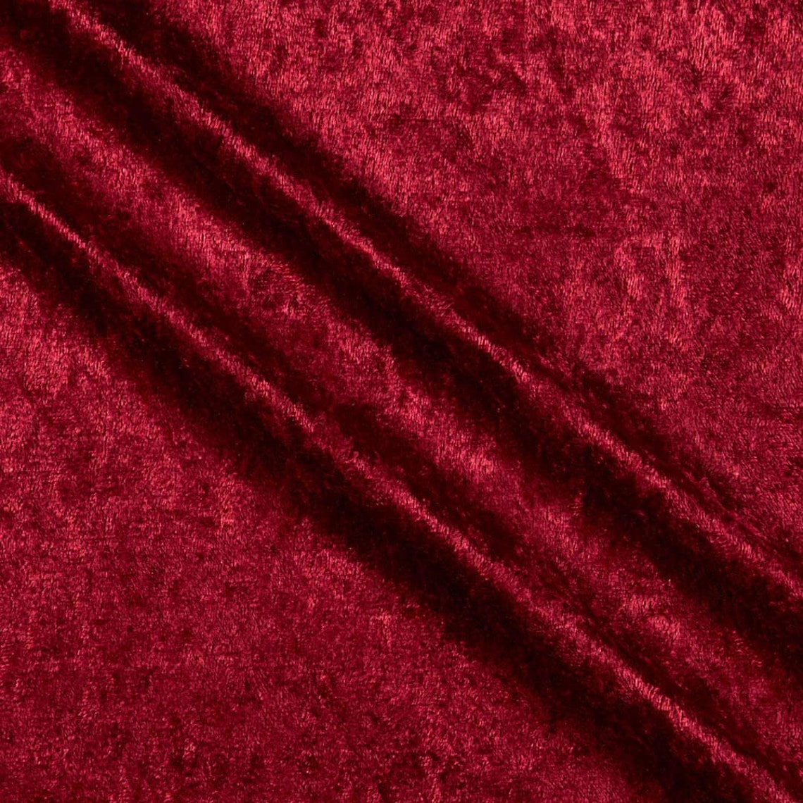 58 Cranberry Stretch Velvet Fabric by the Yard Machine - Etsy