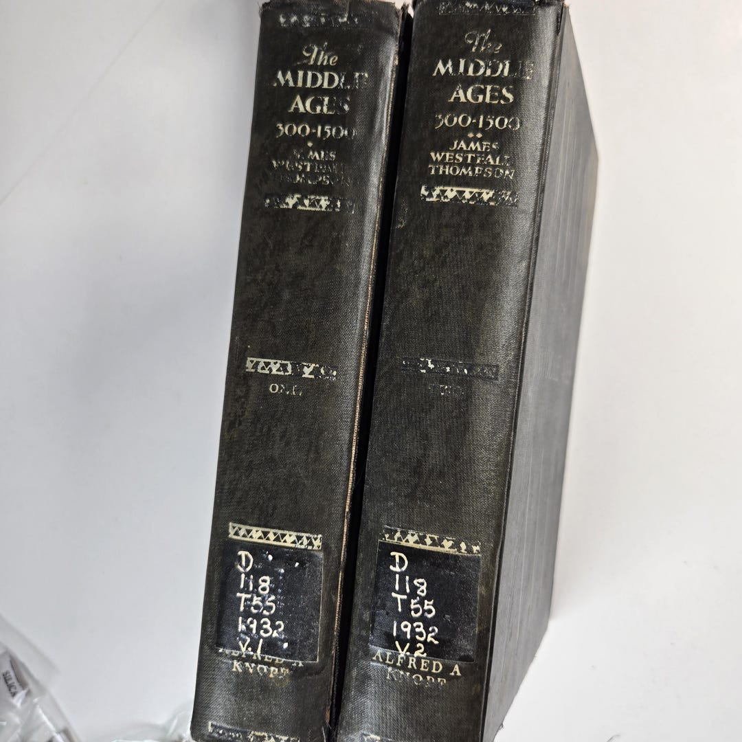1932 Edition James Westfall Thompson: the Middle Ages 2 Vol Set - Etsy