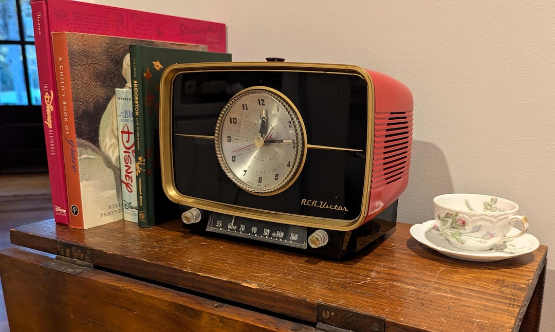 1955 Atomic Age RCA 5C581 "debonair" AM Clock Tube Radio - Etsy