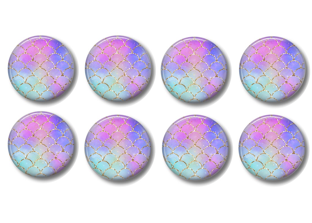 Set of 8, Girls Mermaid Knobs, Girls Room, Nursery Decor, Dresser ...