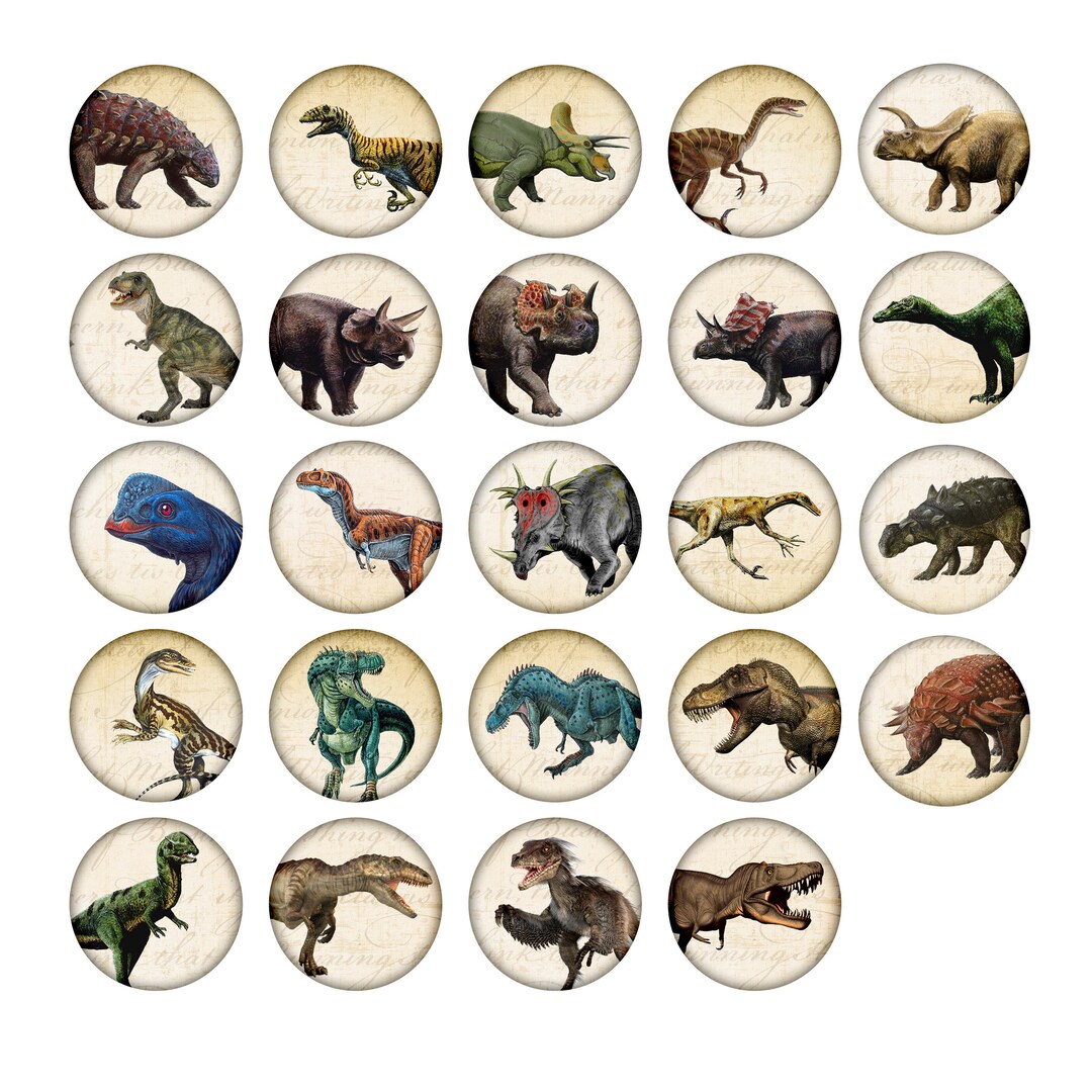 Set of 8, Realistic Dinosaur Knobs, Dinosaur Knobs, Jurassic, Boys ...