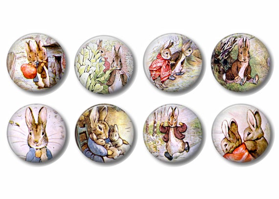 Set of 8 Beatrix Potter Peter Rabbit Nursery Children's | Etsy