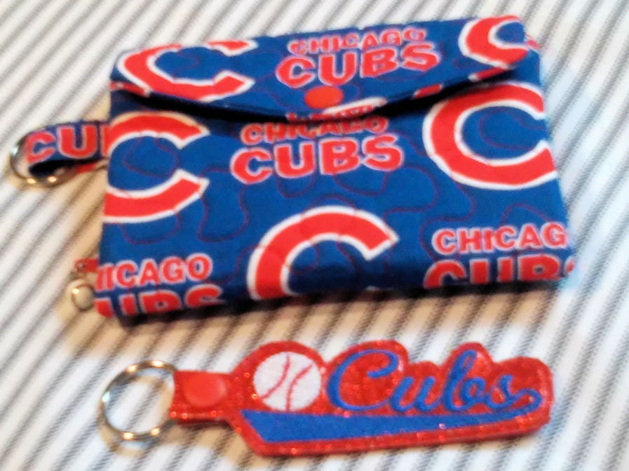 Womens Wallet Chicago Cubs Handmade Womans Trifold Fabric | Etsy