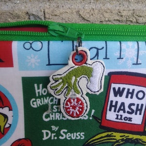 Grinch Clutch Purse Grinch Bag Grinch Wristlet Wallet Cosmetic Bag ...