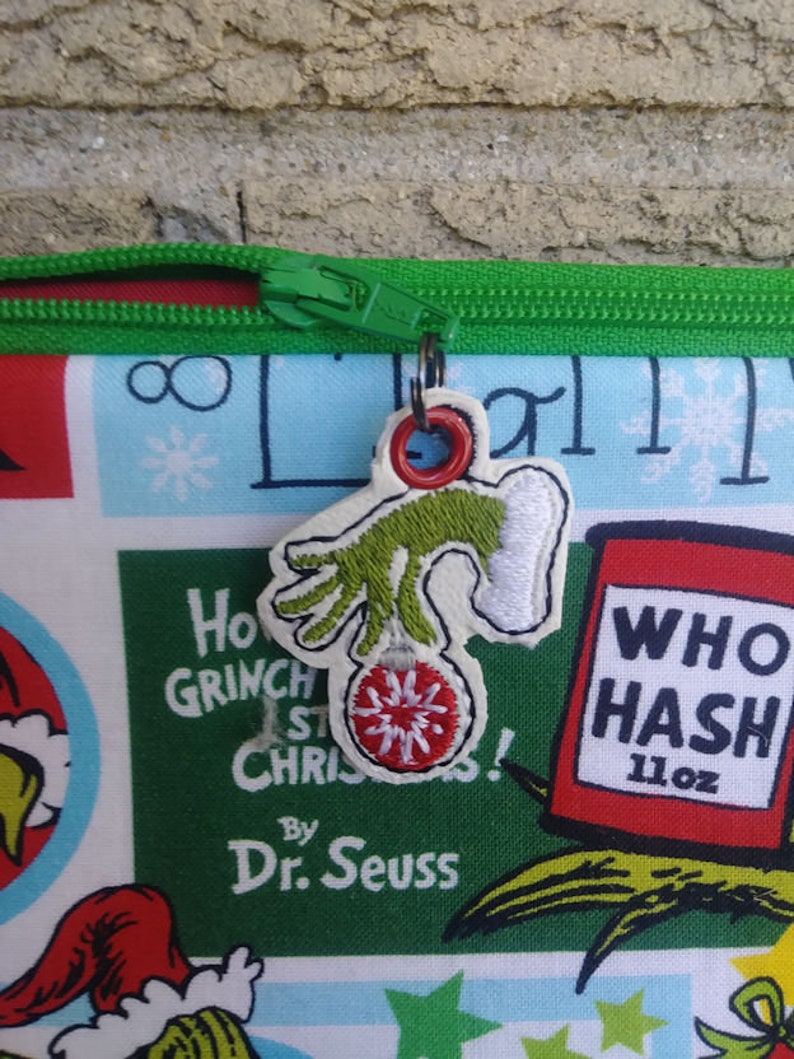 Grinch Clutch Purse Grinch Bag Grinch Wristlet Wallet - Etsy