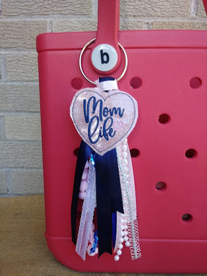 Mom Life or Personalized Bag Charm Bogg Bag Tag Choose From - Etsy