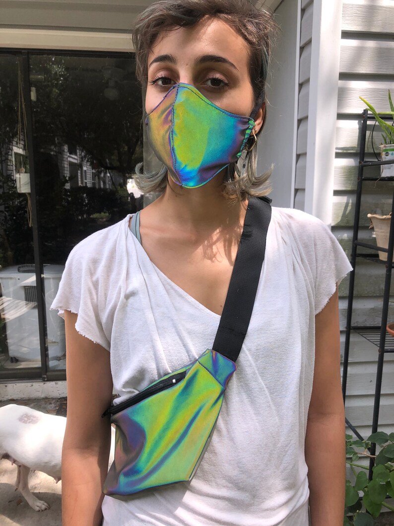 Reflective face mask | Etsy