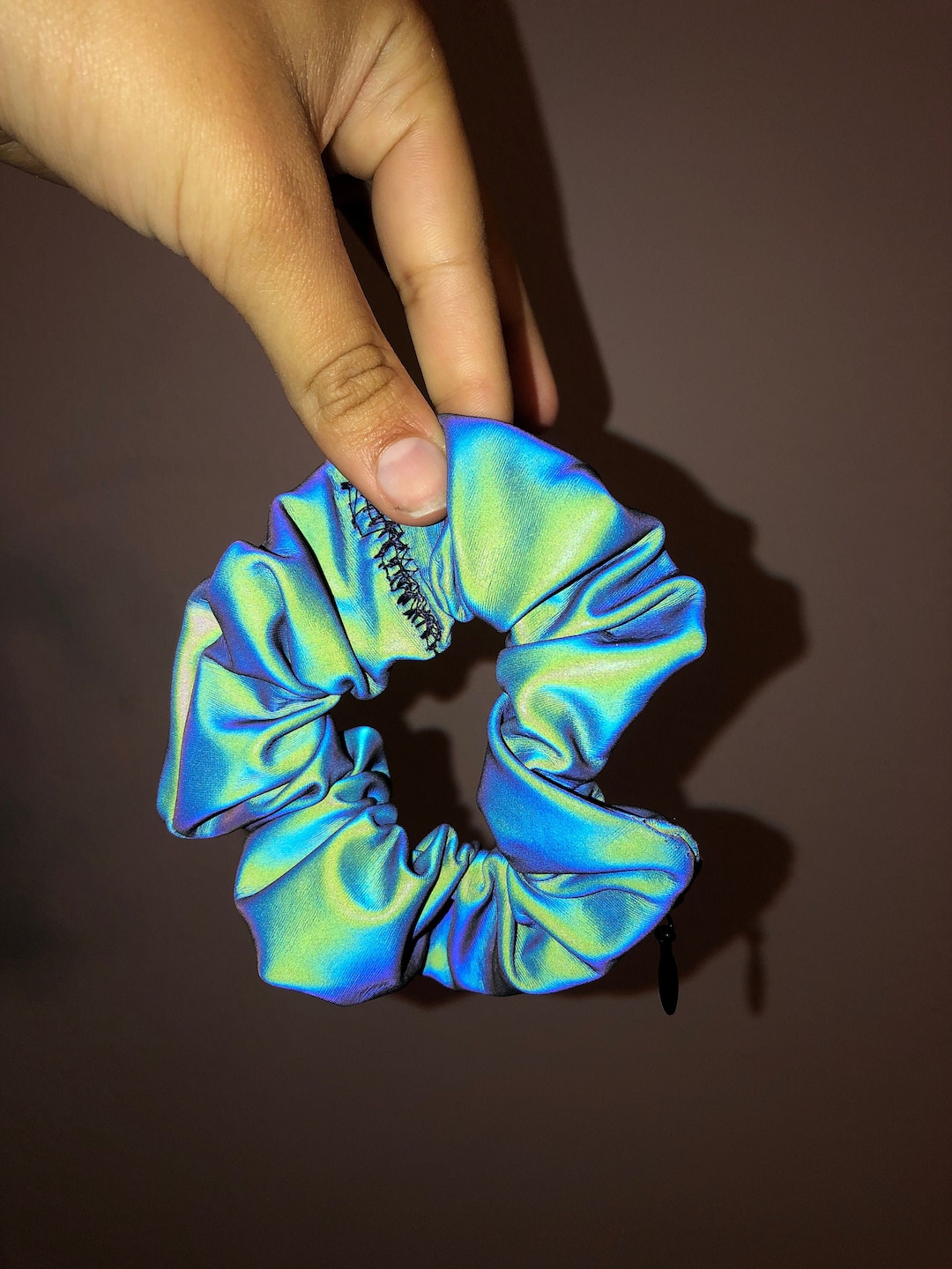Reflective Scrunchies With Hidden Pocket/stashie - Etsy
