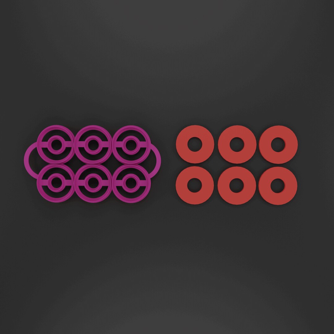 Multi anneau / beignet cutter 2-1,1 pouce pour gâteau cupcake biscuit ...