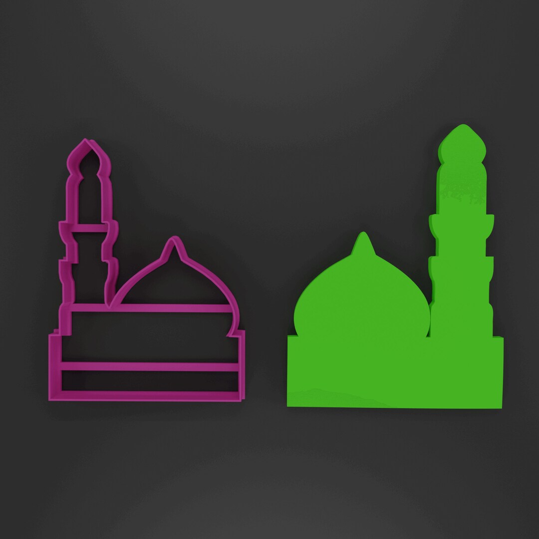 Islamic Masjid Mosque 2 Cookie Cutter Cookie Fondant Icing Gumpaste ...