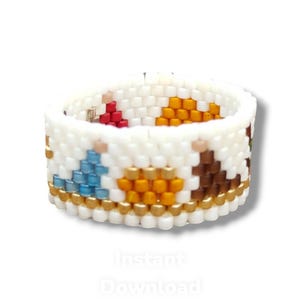 Nativity Christmas Ring Peyote Pattern - Etsy