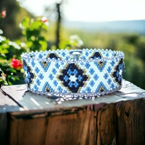 Tranquil Flower Odd Count Peyote Bracelet Pattern, Digital Download - Etsy