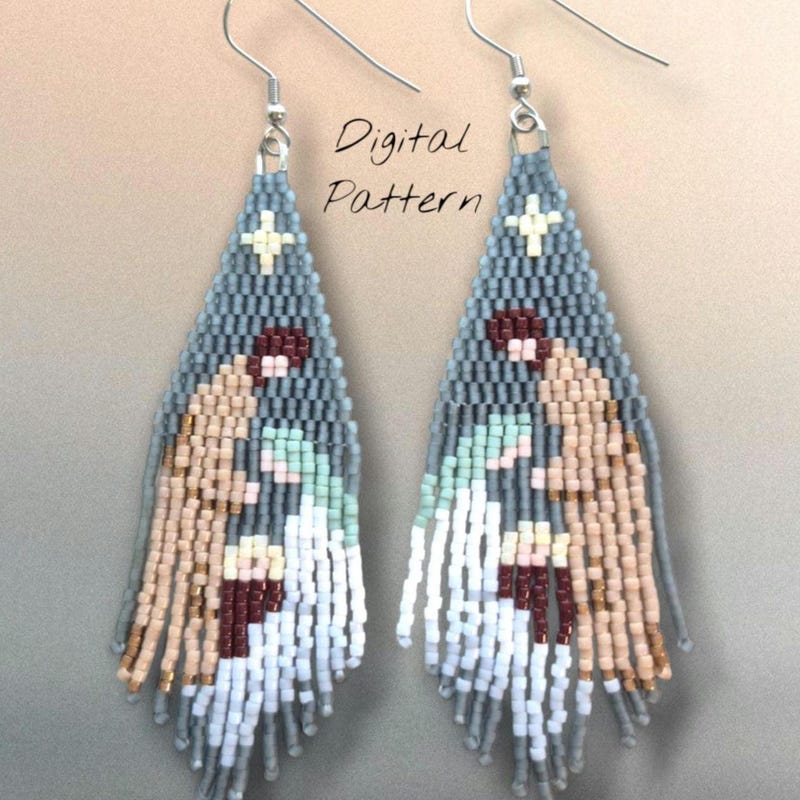 Native American Beaded Earrings - Etsy