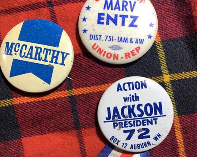 Vintage Election Buttons Pins Political Nostalgia Presidential Union ...