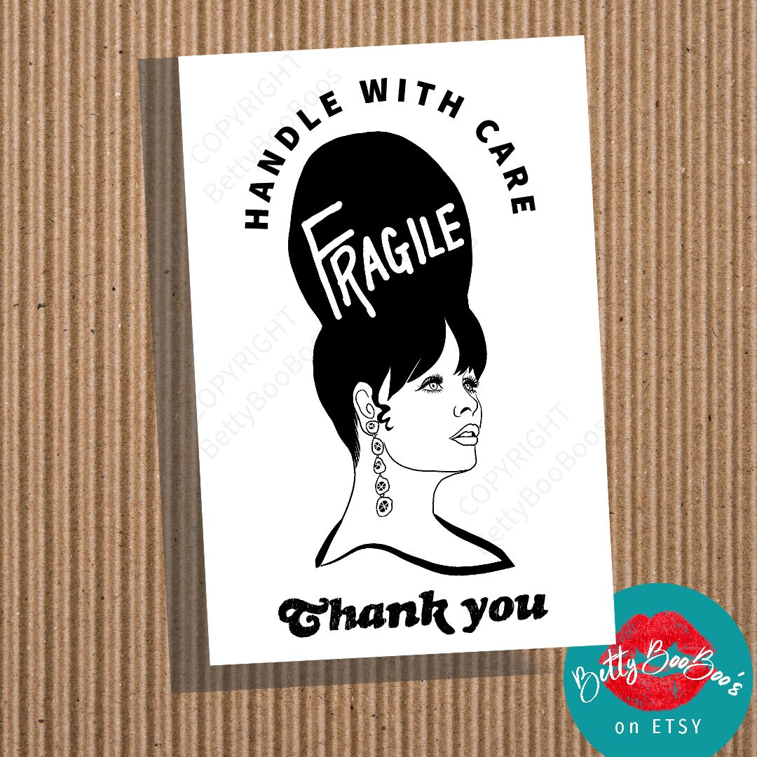 40 Pre-printed FRAGILE Shipping Labels 6x4 Stickers Beehive Girl - Etsy
