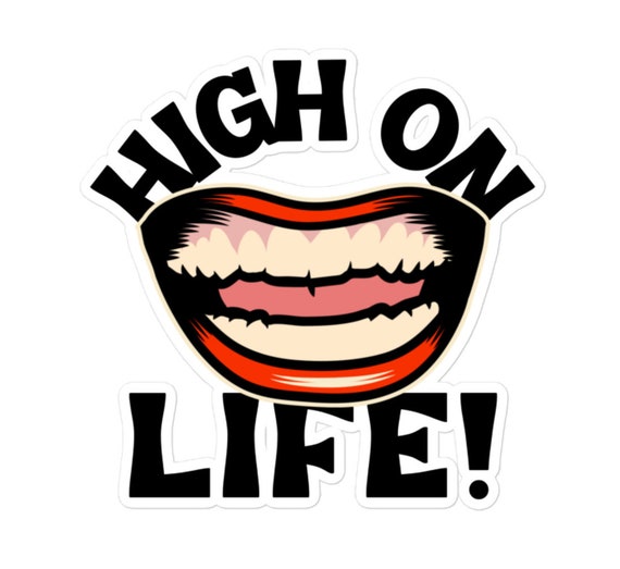 High on LIFE SOBER Sticker Decal - Etsy