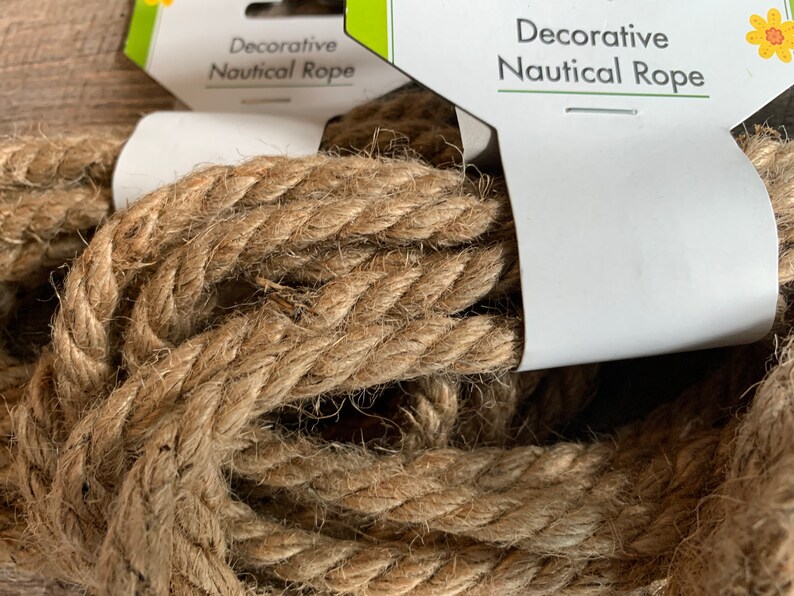 Craft Rope Nautical Decorative Rope Jute 27-feet | Etsy