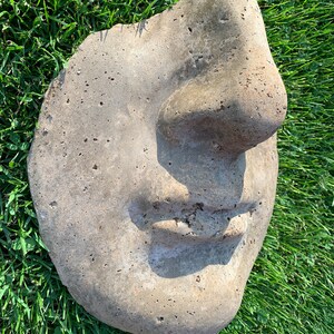 Hypertufa Cement Garden FACE Moss Growing Garden Decor - Etsy