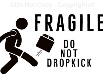 Funny Fragile Stickers - Etsy