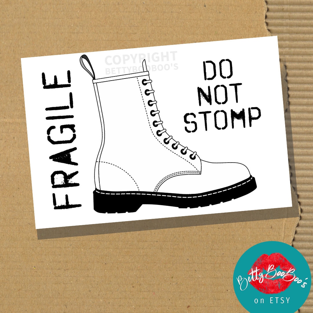 40 PRE-PRINTED Funny Fragile Shipping Labels 6x4 - Etsy