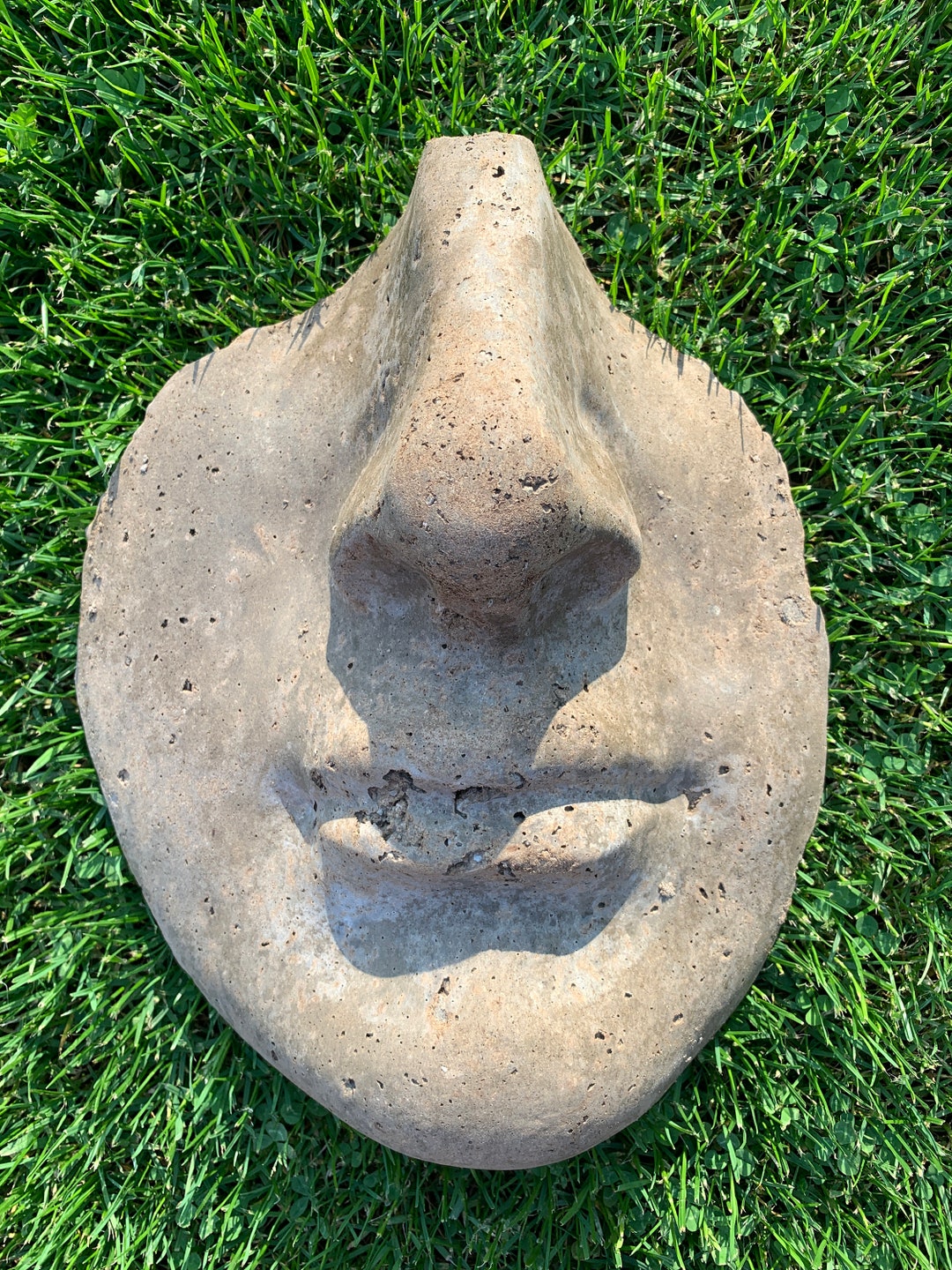 Hypertufa Cement Garden FACE Moss Growing Garden Decor - Etsy