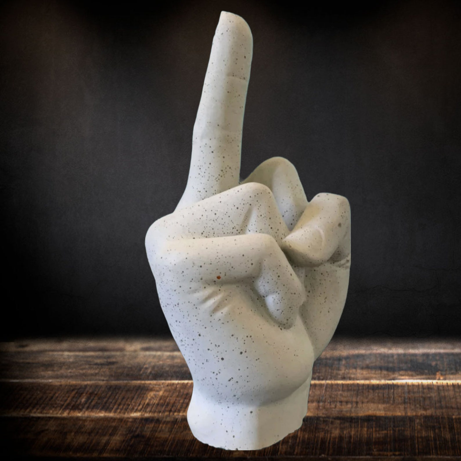 7 Tall LIFE SIZE Cement Middle Finger Statue Funny Gag - Etsy